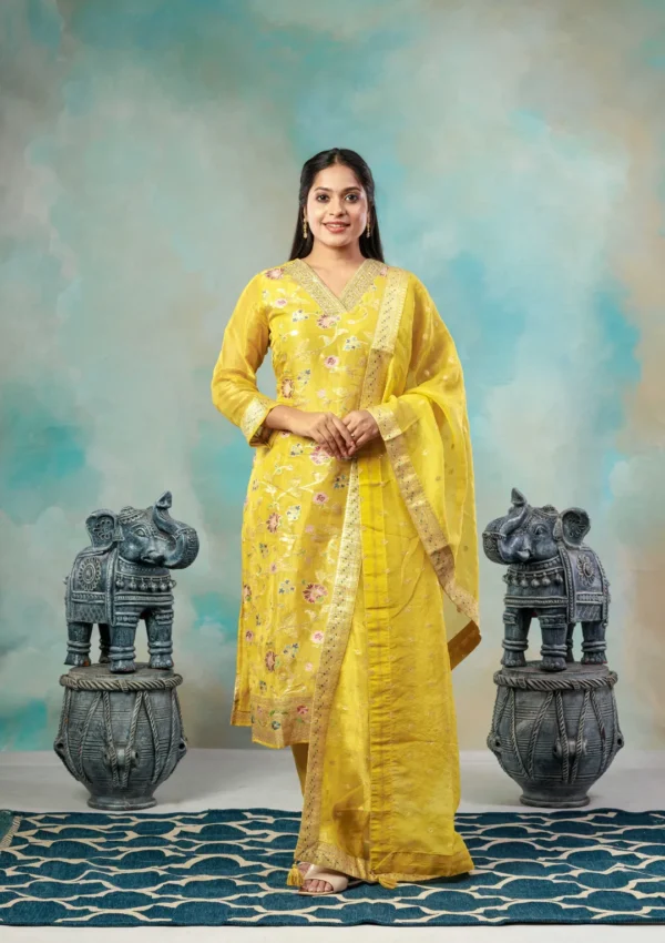 Salwar Set – Yellow – Jazz Life Style Chennai